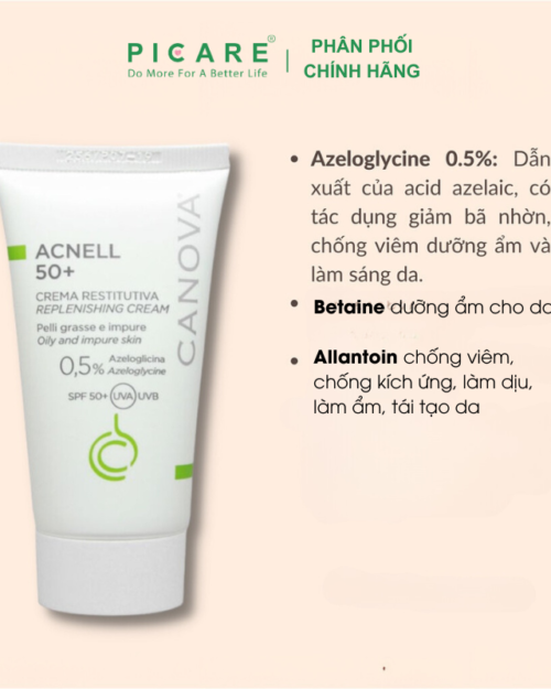 Kem ngừa mụn ban đêm dành cho da mụn, da kích ứng/nhạy cảm CANOVA ...