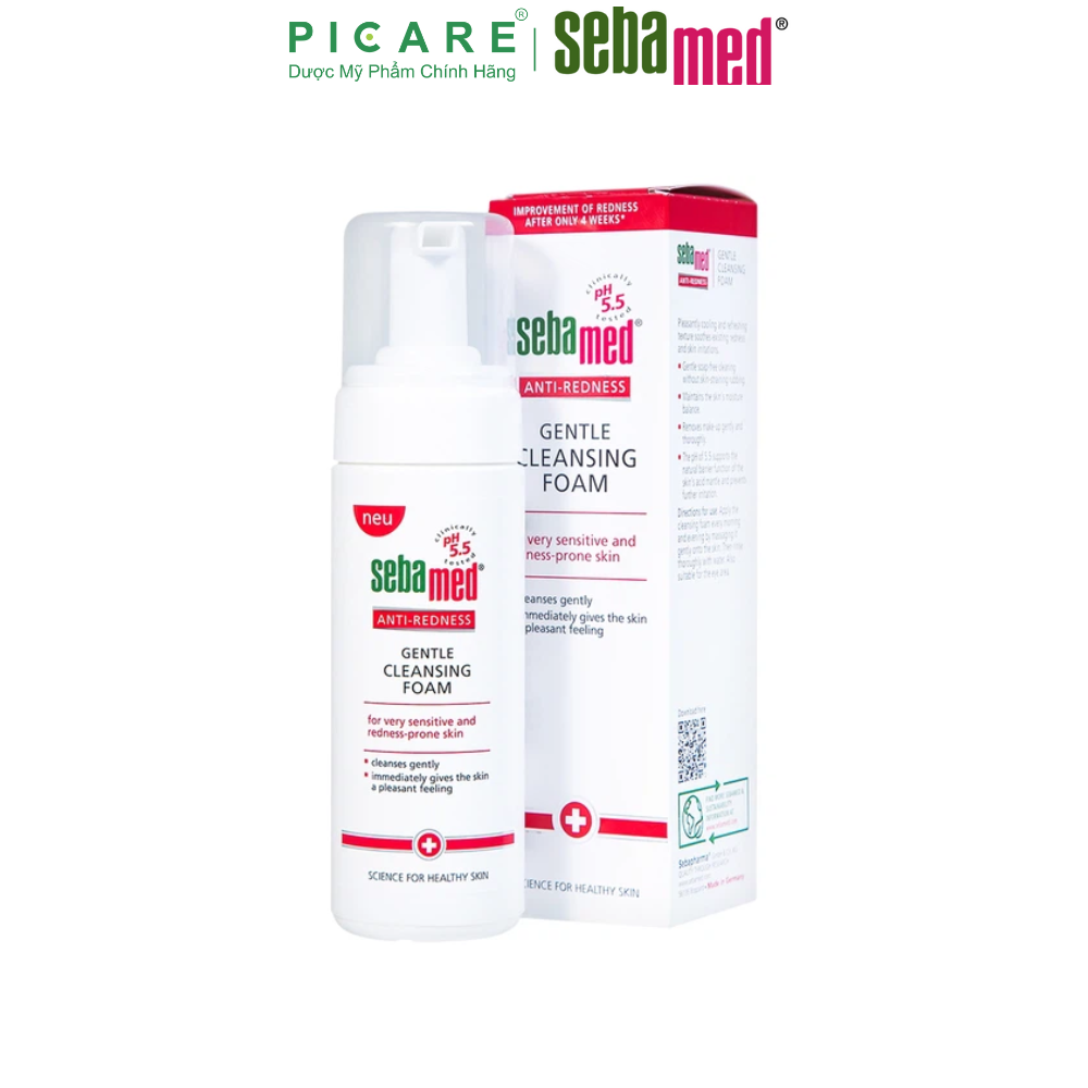Sữa Rửa Mặt Sebamed Anti-Redness Gentle Cleansing Foam Cho Da Siêu Nhạy ...